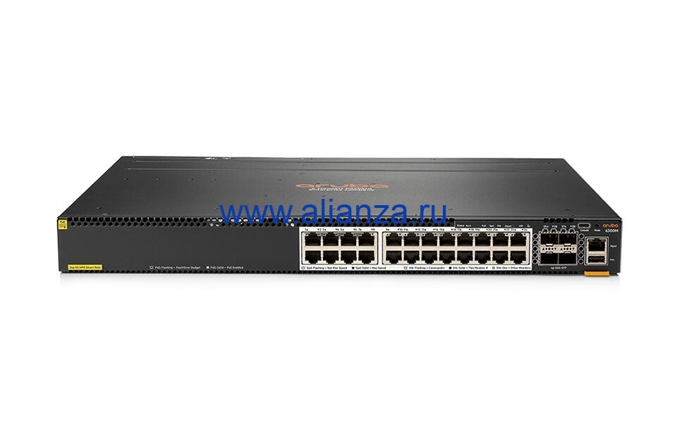 Купить HPE JL660A - Коммутатор Aruba 6300M 24-port HPE Smart Rate 1/2.5 ...